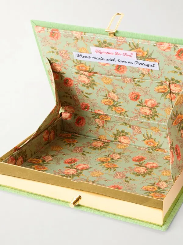 OLYMPIA LE-TAN Botanical Chic Appliquéd Embroidered Clutch