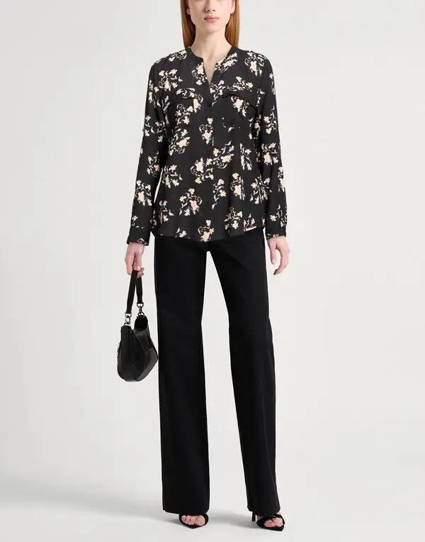 Calvin Klein Floral Print Crepe Shirt