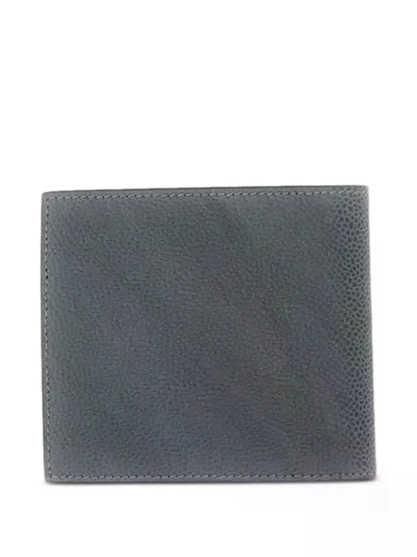 Thom Browne Pebble-texture Bi-fold Wallet - Grey