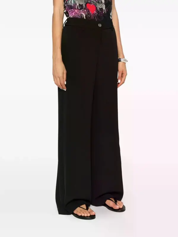 Dixie Logo Plaque Wide-leg Trousers