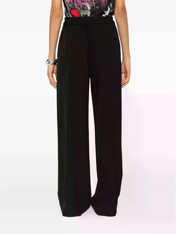 Dixie Logo Plaque Wide-leg Trousers