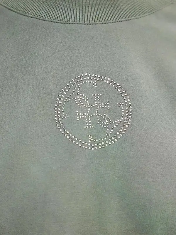 Guess Embellished Balloon-sleeve Sweatshirt - Green