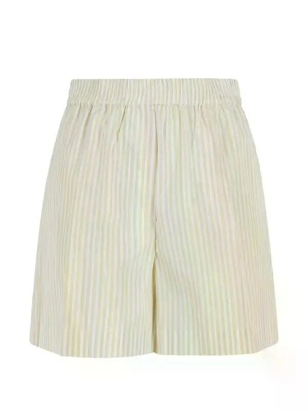 HERSKIND Alma Striped Elasticated-waist Shorts - Yellow
