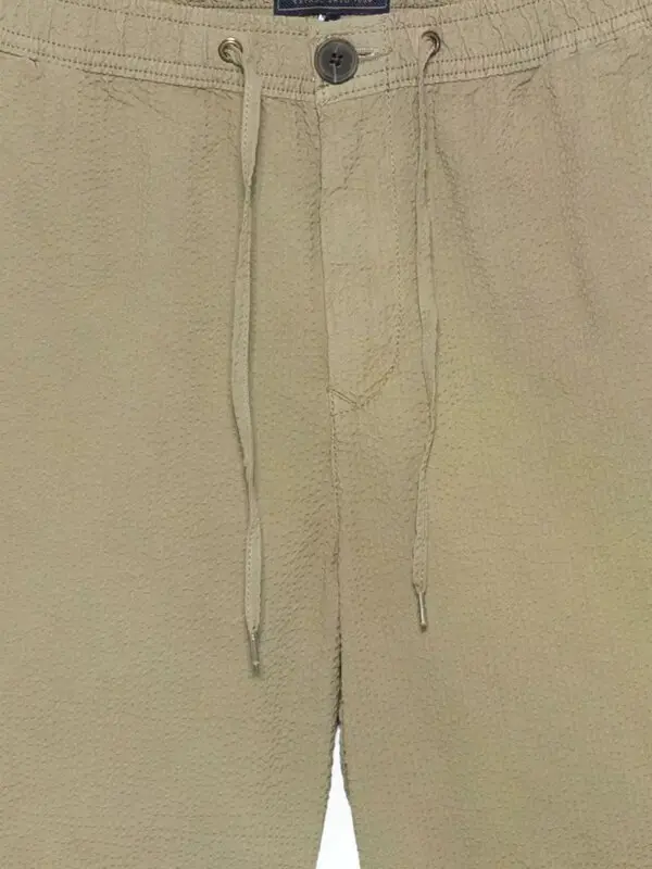 Barbour Seersucker Drawstring Shorts - Green