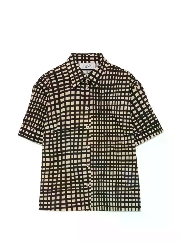 PENCE 1979 Laura Check-pattern Shirt - Black
