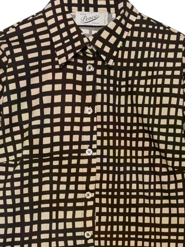 PENCE 1979 Laura Check-pattern Shirt - Black