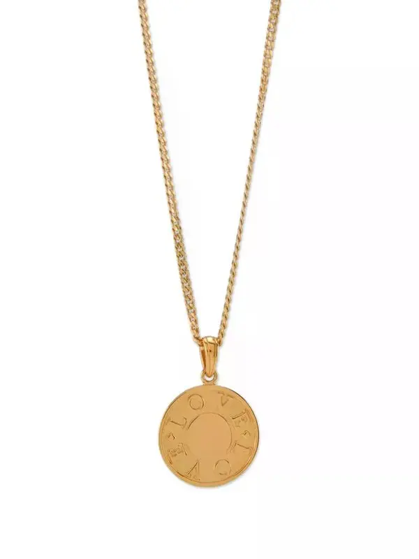 GWEN BELOTI Coin Pendant Necklace - Gold