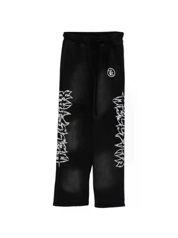 HELLSTAR Graphic-print Track Pants - Black