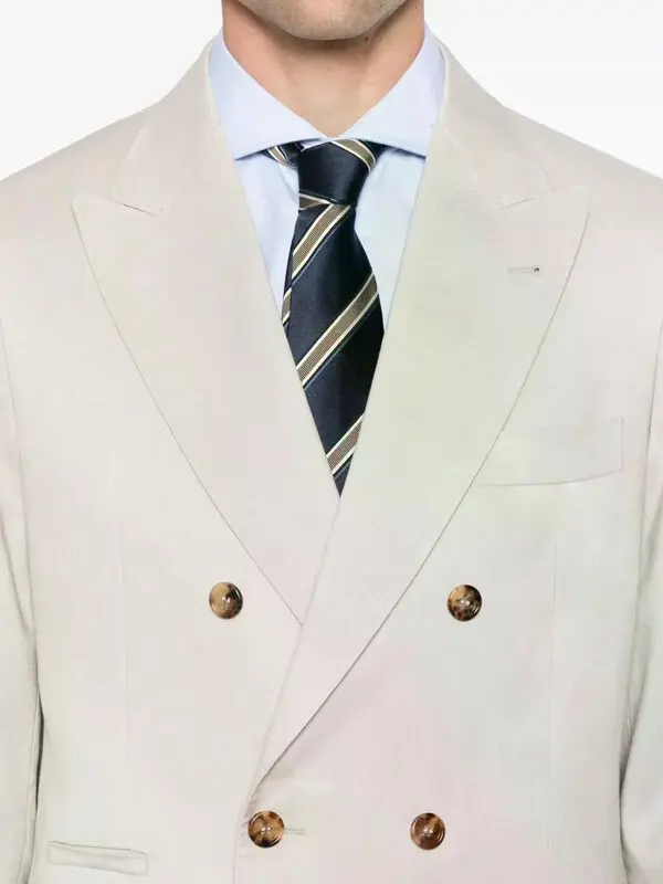 Brunello Cucinelli Double-breasted Suit - Neutrals
