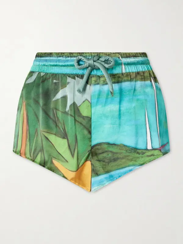 DONDE ESTEBAN Magdalena Printed Mini Shorts