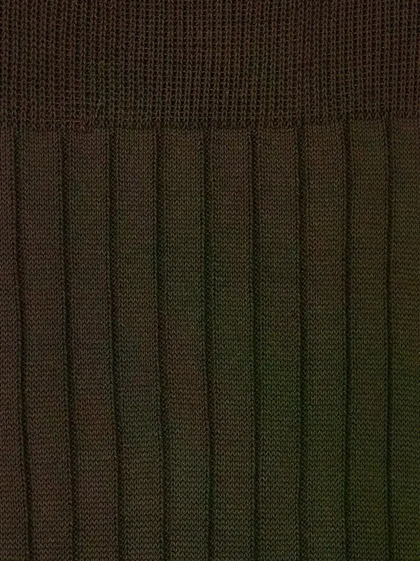 Paul Smith Ribbed-knit Socks With Contrast Toe