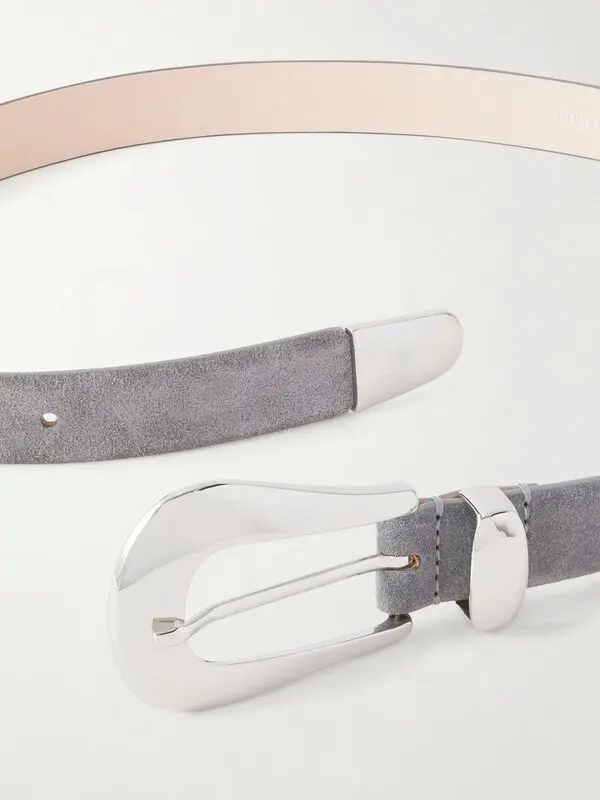 DEHANCHE Colette Suede Belt - Gray