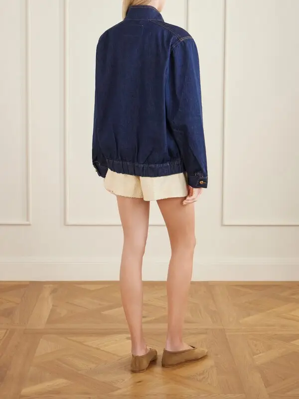 BLAZÉ MILANO Cleo Denim Bomber Jacket