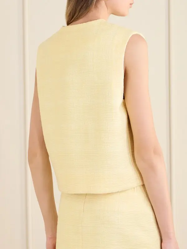 BLAZÉ MILANO Gliss Cotton-blend Vest