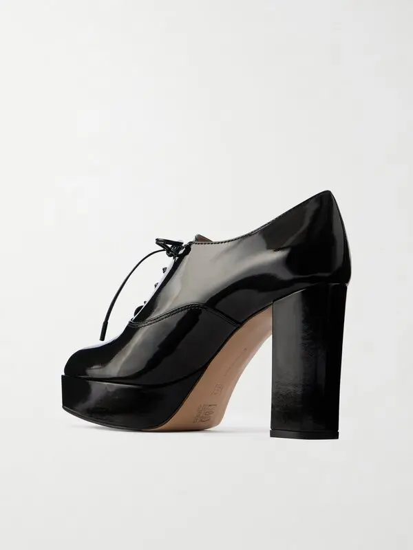 GIANVITO ROSSI Vicky 70 Patent Leather Platform Pumps