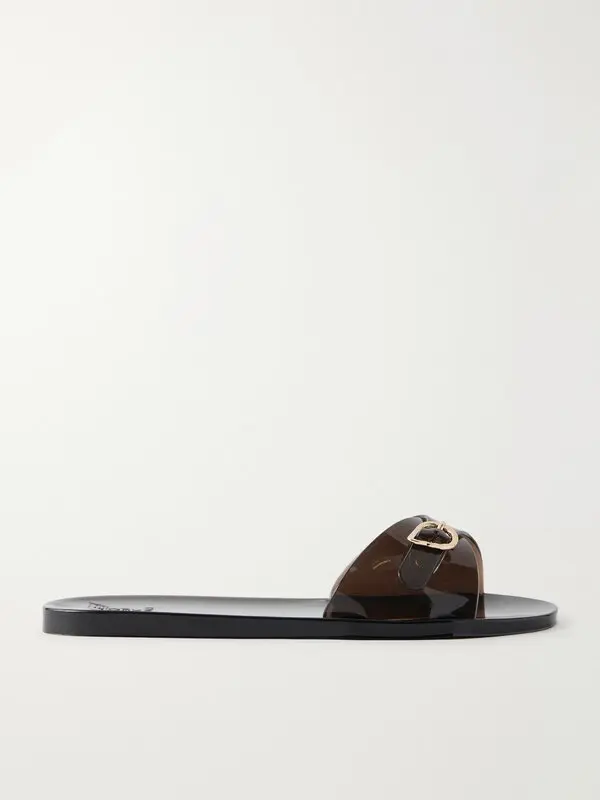 ANCIENT GREEK SANDALS Filia Jelly Slides - Black