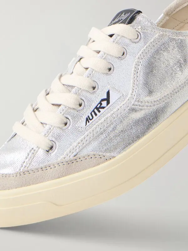 AUTRY Windscape Low Metallic Sneakers - Silver