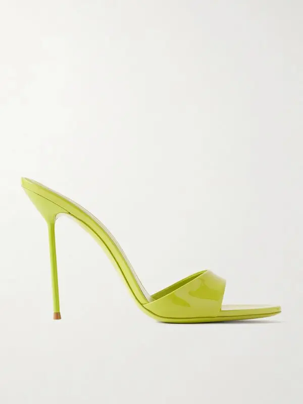 Paris Texas Lidia 105 Patent-leather Mules - Green