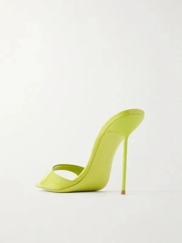 Paris Texas Lidia 105 Patent-leather Mules - Green
