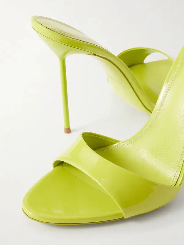 Paris Texas Lidia 105 Patent-leather Mules - Green