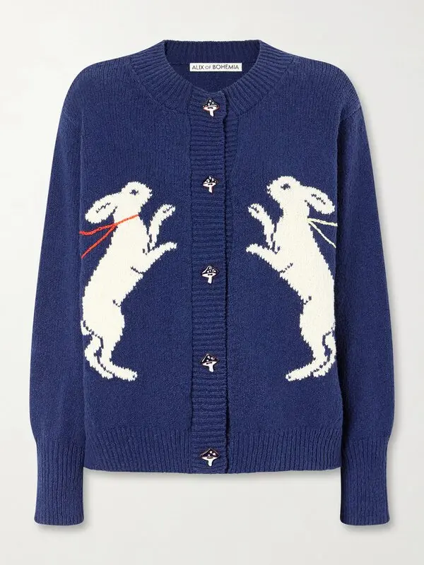 Alix Of Bohemia Sammi Cotton Cardigan - Blue