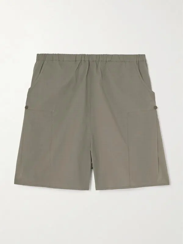 DEIJI STUDIOS Checked Organic Cotton Straight-leg Shorts