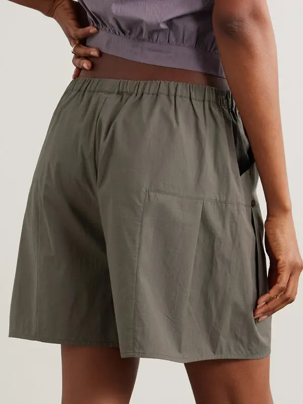 DEIJI STUDIOS Checked Organic Cotton Straight-leg Shorts
