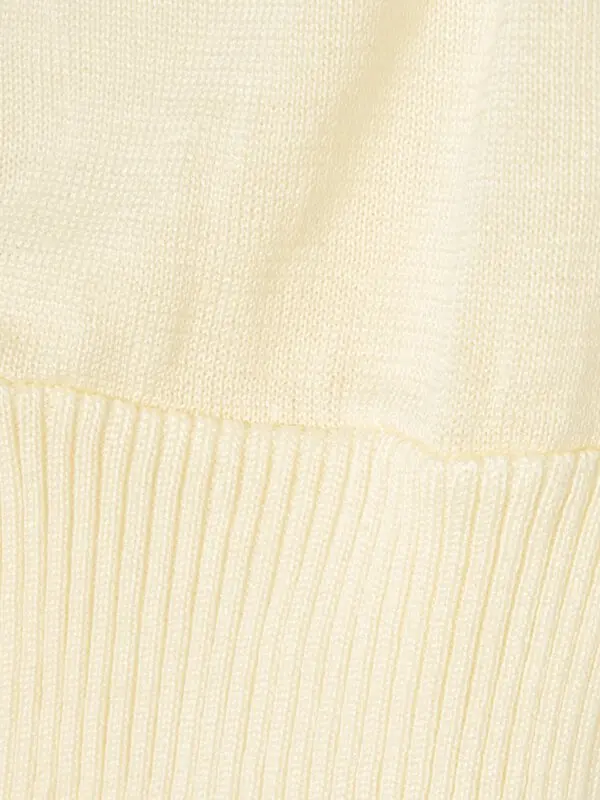 DEIJI STUDIOS Ribbed Linen Cropped Wrap Top