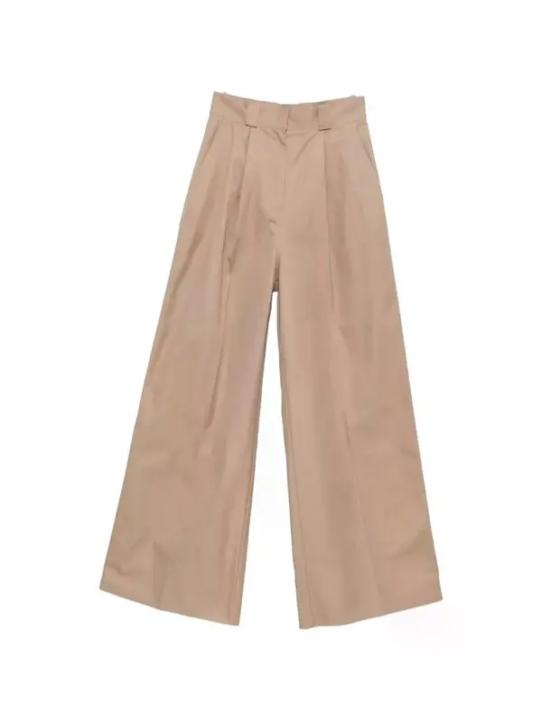 Balenciaga Pleated Trousers - Neutrals