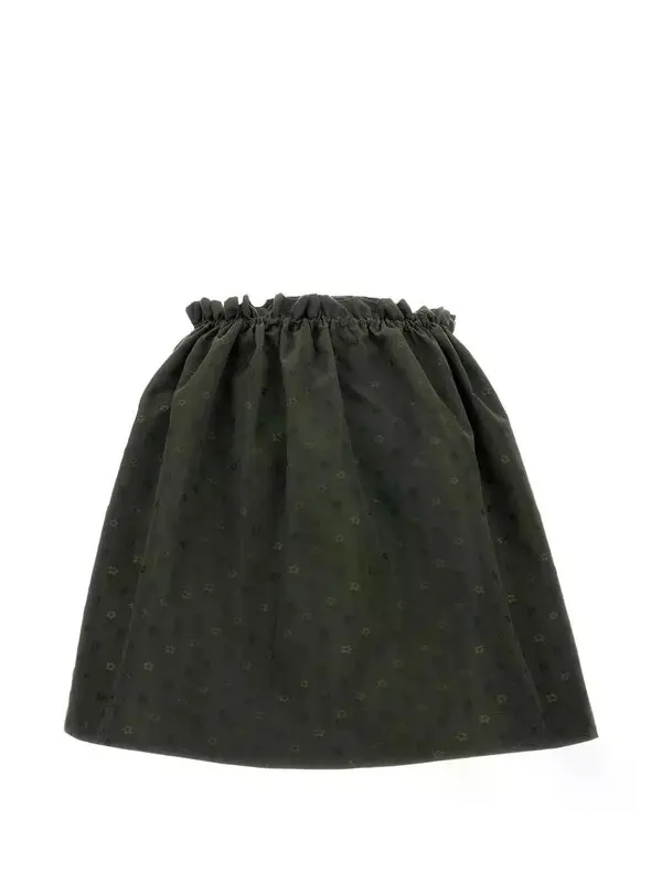 Cecilie Bahnsen Delina Floral-jacquard Mini Skirt - Green