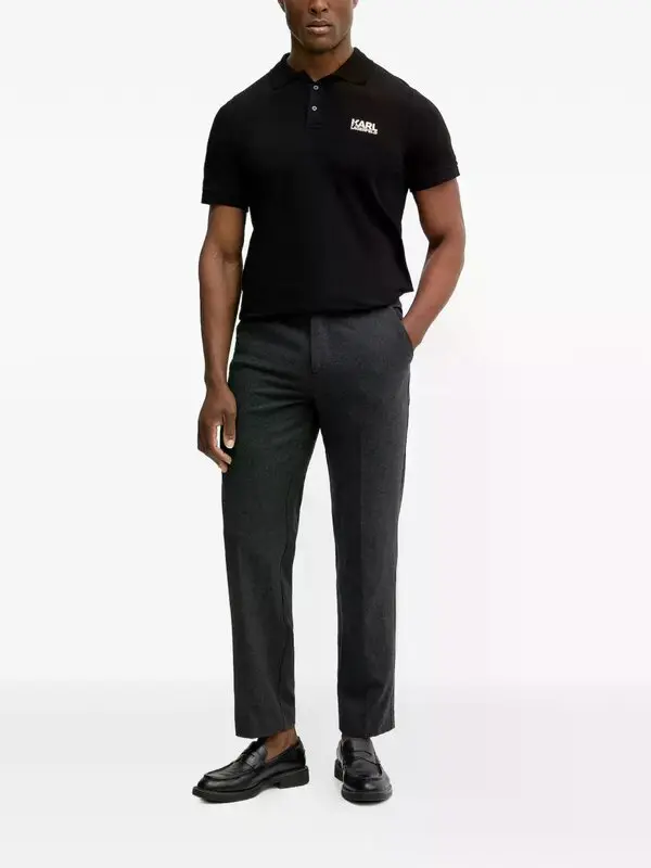 Karl Lagerfeld Logo-print Short-sleeve Polo Shirt
