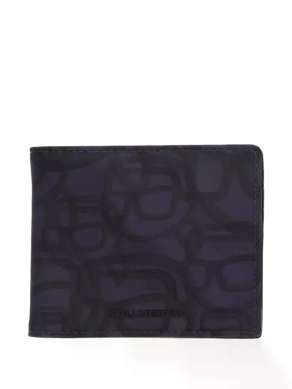 Karl Lagerfeld Logo Bi-fold Wallet - Grey