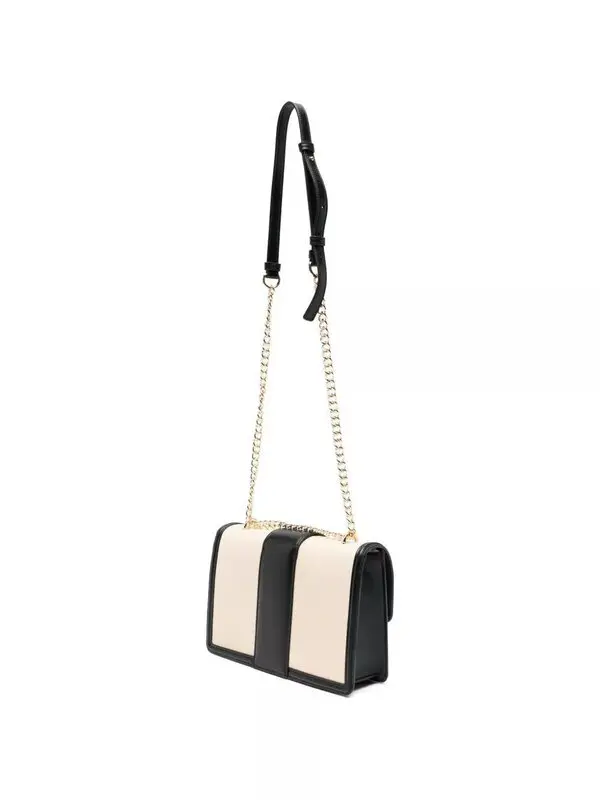 Armani Exchange Logo-plaque Panelled Crossbody Bag - Neutrals