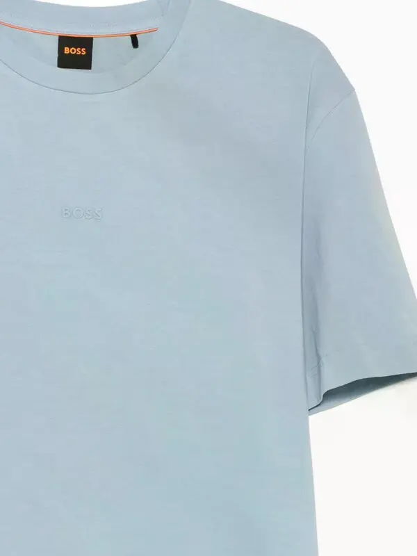 BOSS Logo-emed T-shirt - Blue