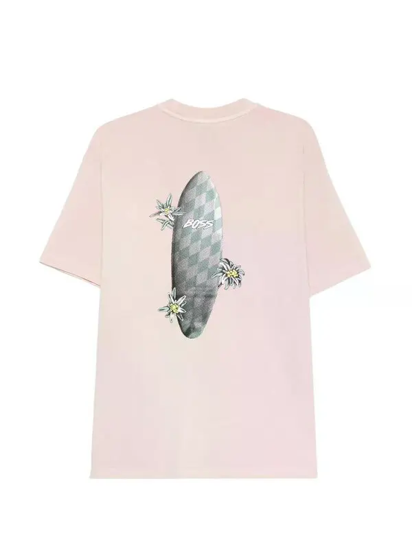 BOSS Surfboard-print T-shirt