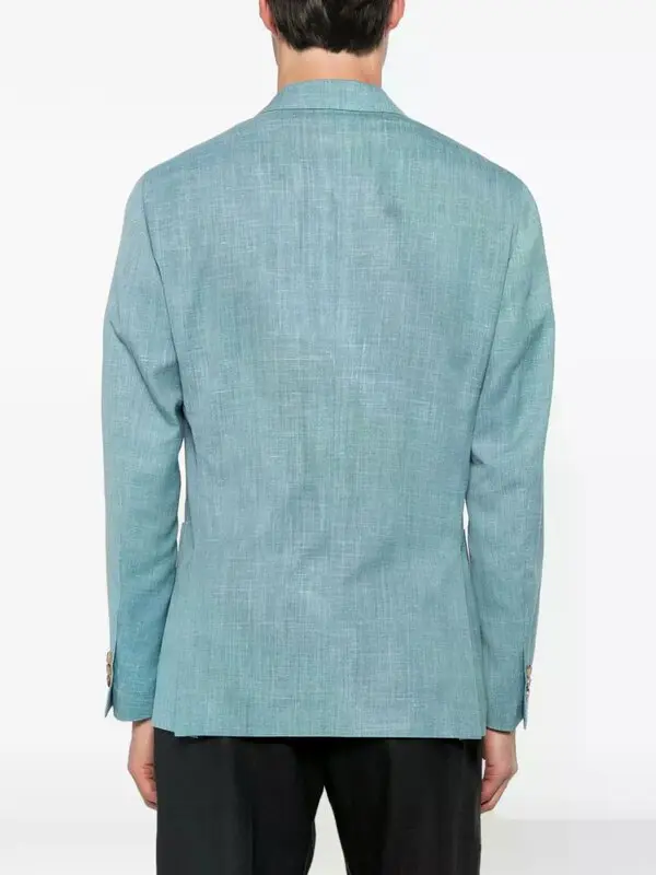 LARDINI Double-breasted Wool Blazer