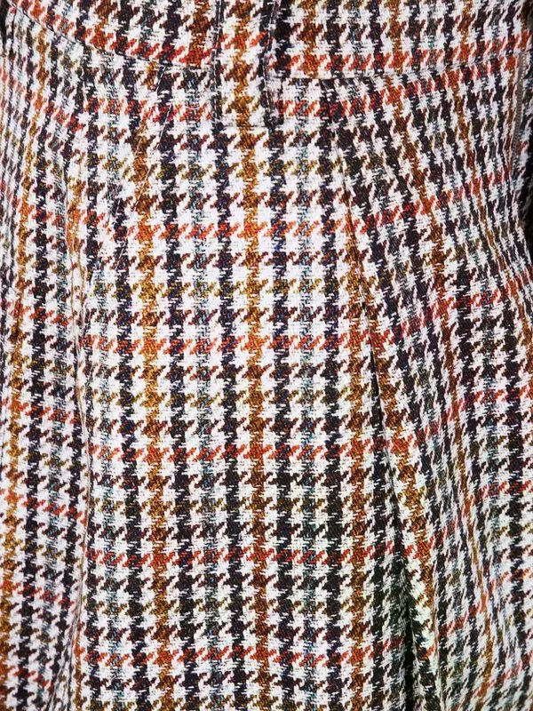 PIERRE-LOUIS MASCIA Houndstooth-pattern Pleated Trousers
