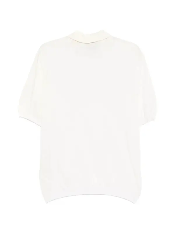 Paul & Shark Fine-knit Polo Shirt - White