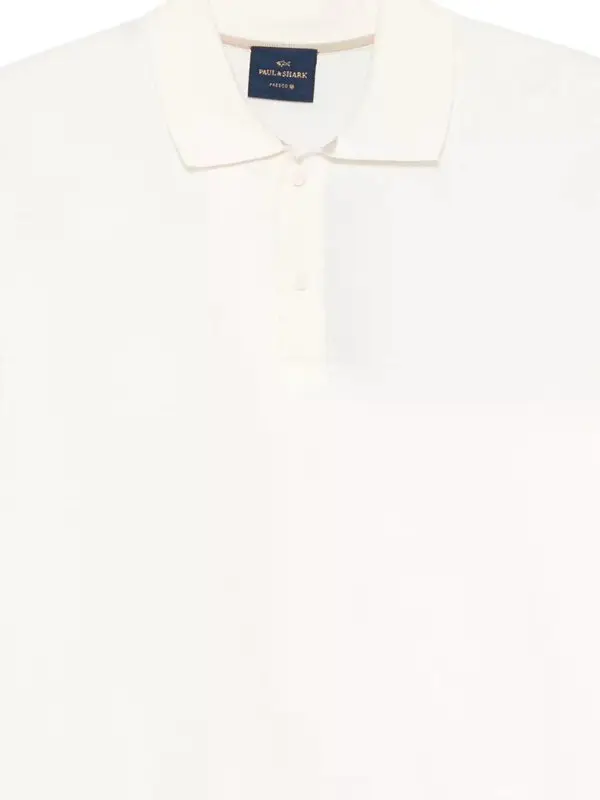 Paul & Shark Fine-knit Polo Shirt - White