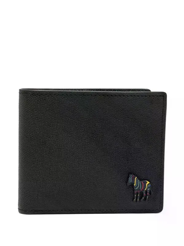 Paul Smith Zebra-patch Grained-leather Billfold Wallet - Black