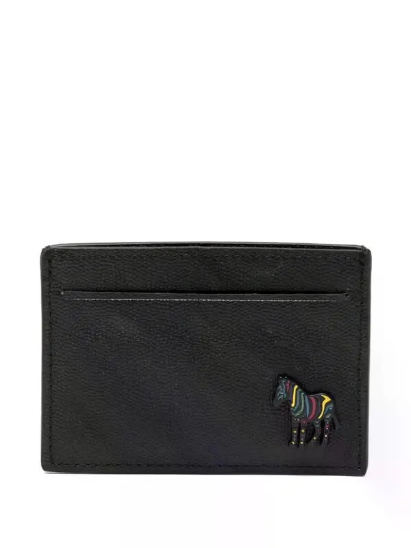 Paul Smith Zebra-patch Pebbled Cardholder - Black