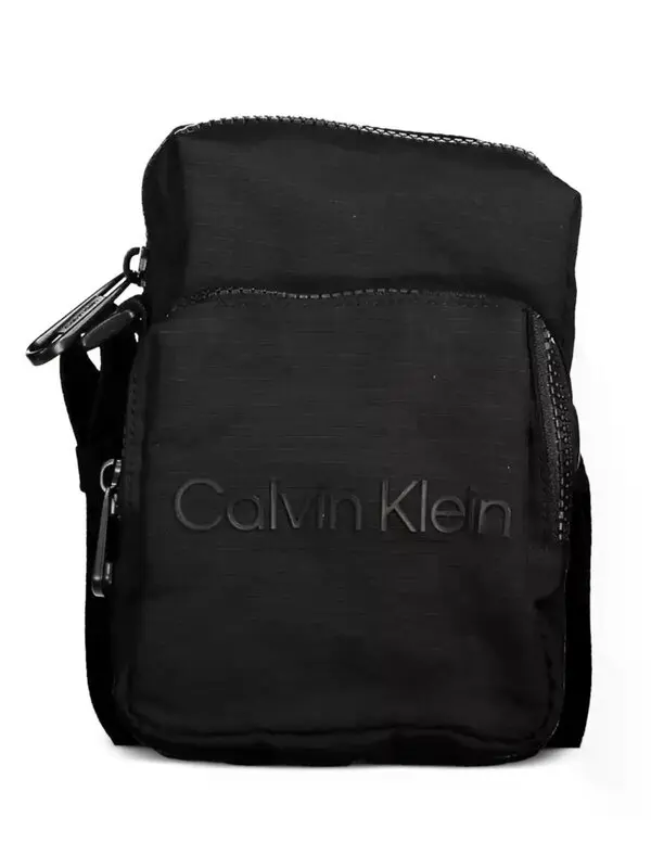 Calvin Klein Logo-embossed Shoulder Bag - Black
