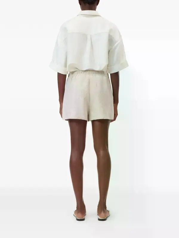 Closed Elasticated-waistband Shorts