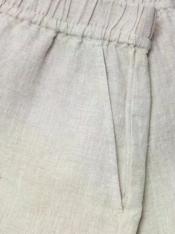 Closed Elasticated-waistband Shorts