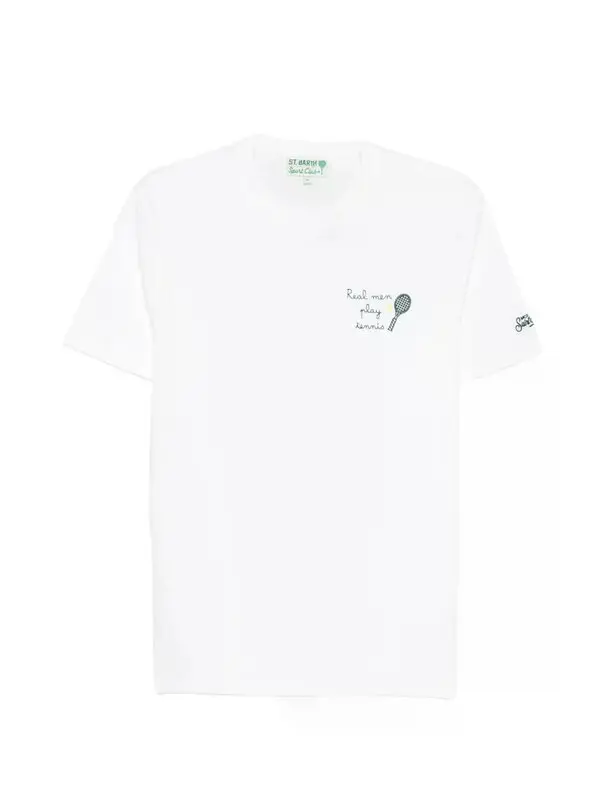 MC2 SAINT BARTH Embroidered T-shirt - White