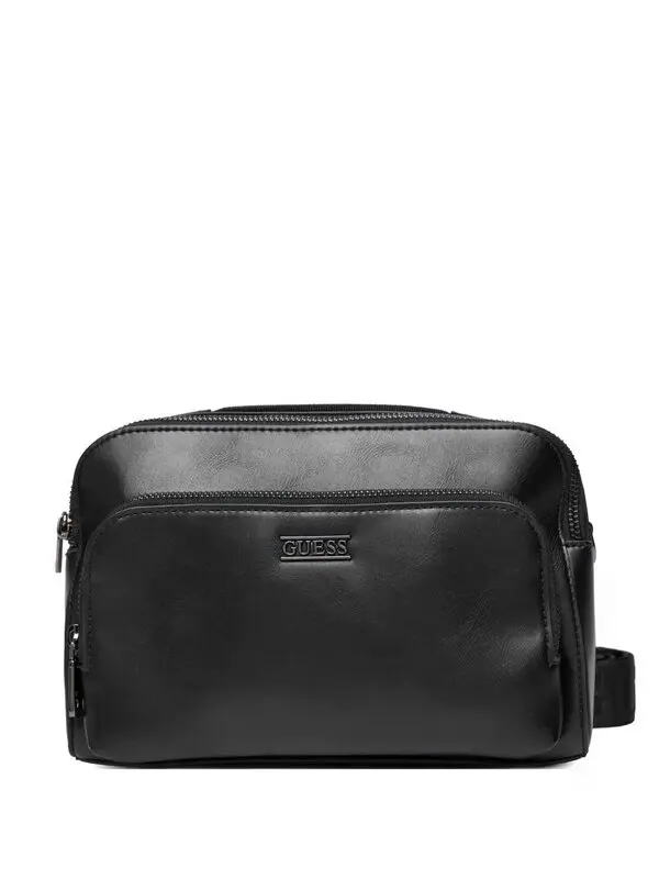 Guess Zip Shoulder Bag - Black