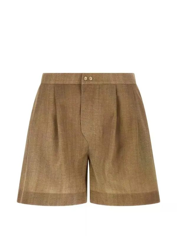 Ermanno Scervino Pleated Shorts - Brown