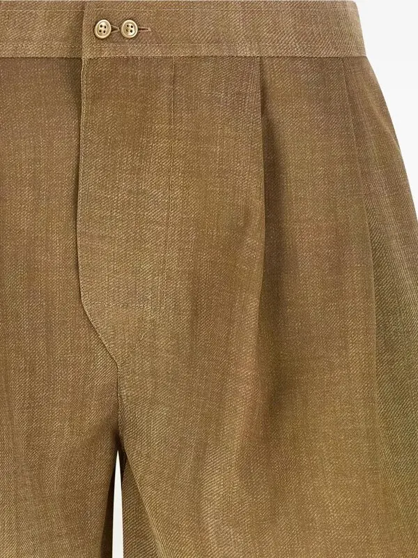 Ermanno Scervino Pleated Shorts - Brown