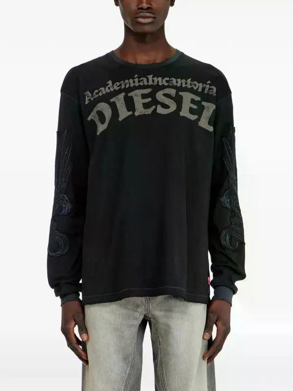 DIESEL® Long-sleeve T-shirt - Black