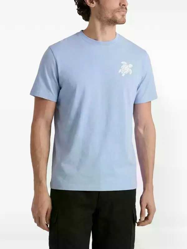 Vilebrequin Turtle-embroidered T-shirt - Blue